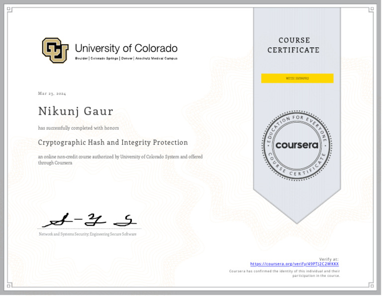 Cryptographic Hash and Integrity Protection | PDF