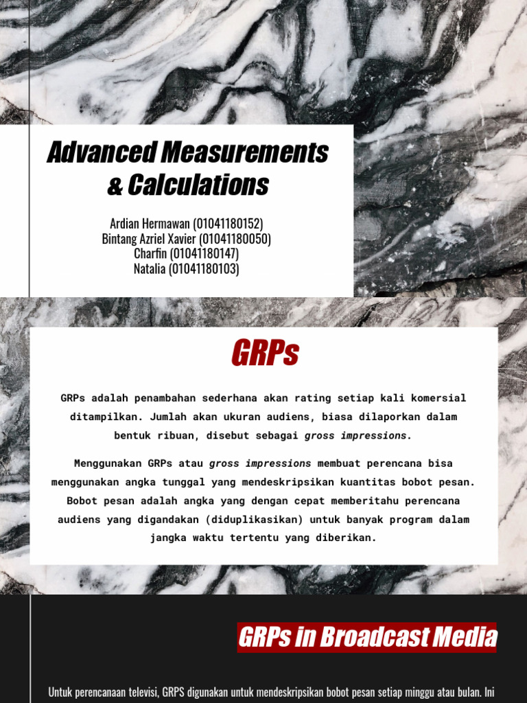 Advanced Measurements & Calculations | PDF