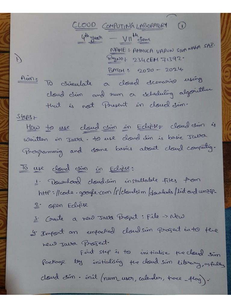 4-1, Cloud Computing Laboratory | PDF