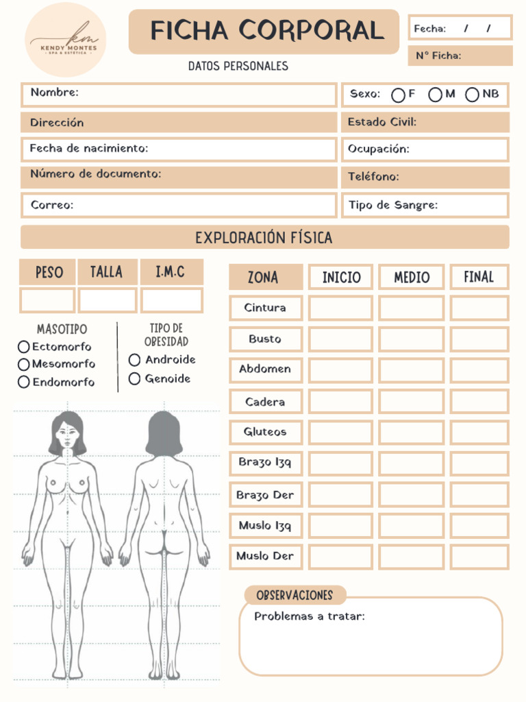 Ficha Corporal - 20241105 - 100324 - 0000 | PDF | Enfermedades y trastornos | Especialidades Medicas