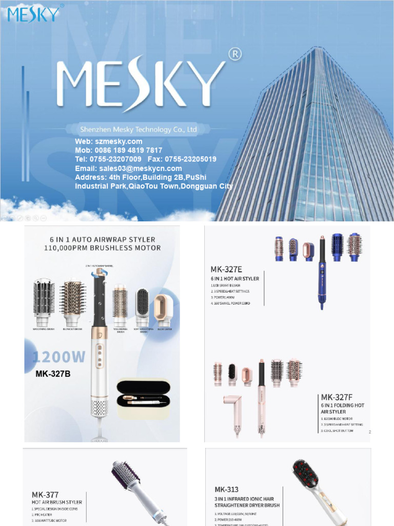 Catalogue of Hair Tools from Mesky(2024 updated) | PDF