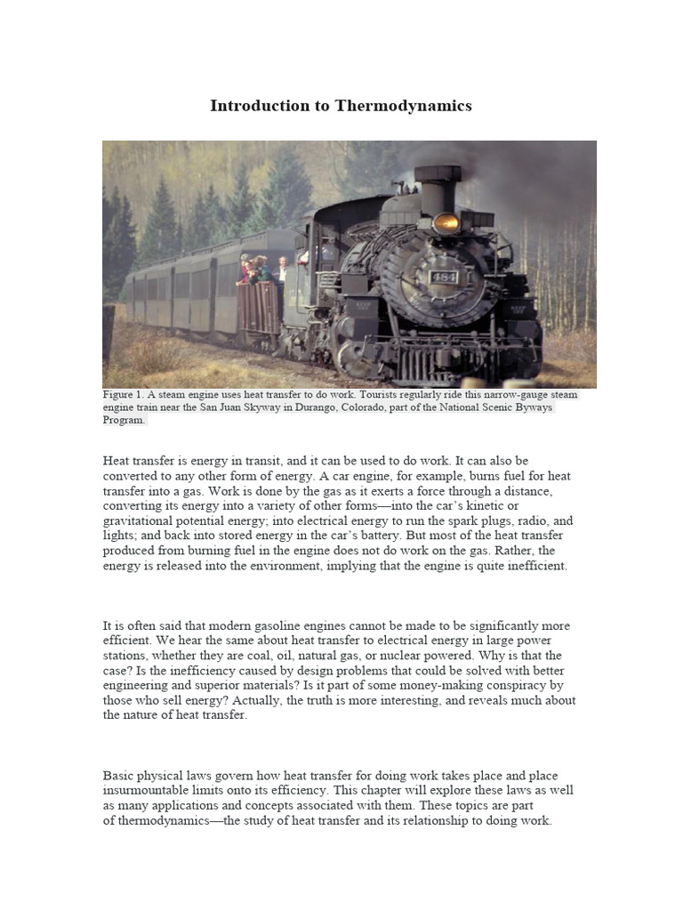 Introduction to Thermodynamics | PDF | Heat | Calorie