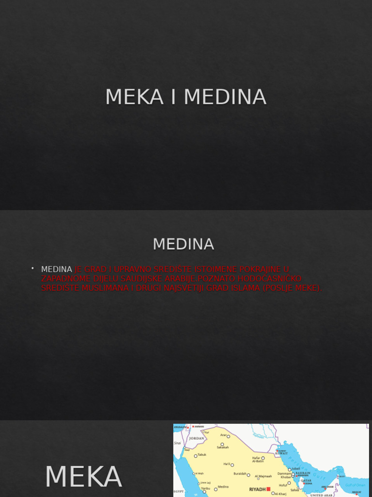 Meka I Medina Prezentacija | PDF