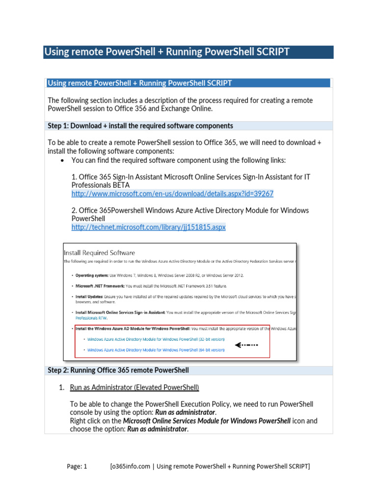 Running PowerShell Scripts Remotely | PDF | Microsoft | Microsoft Software