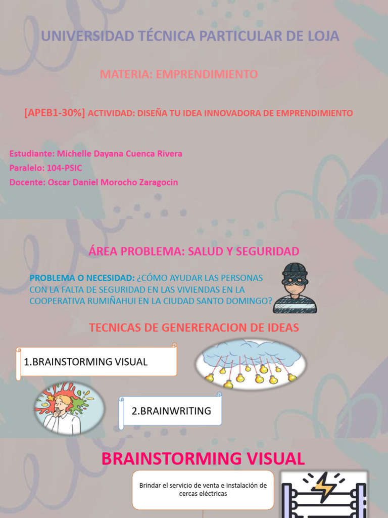 Cuenca Rivera Michelle Dayana-104 PSIC Tecnicas de Generacion de Ideas | PDF | Economias