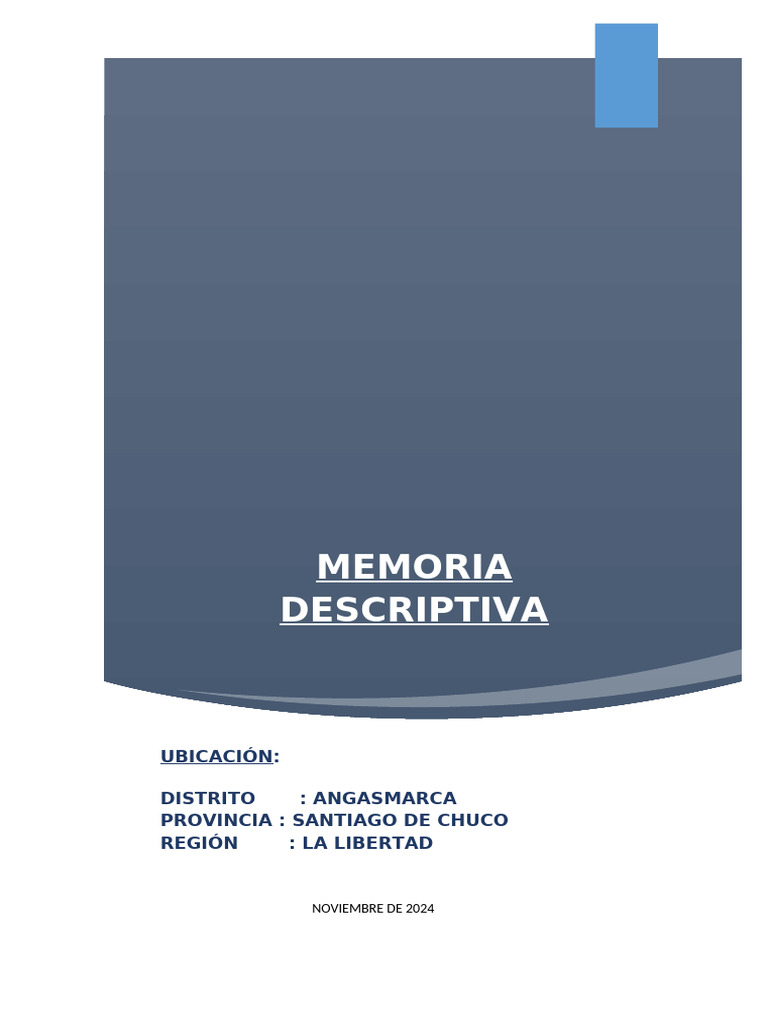 MEMORIA_DESCRIPTIVA-LOTE 7 (1) | PDF