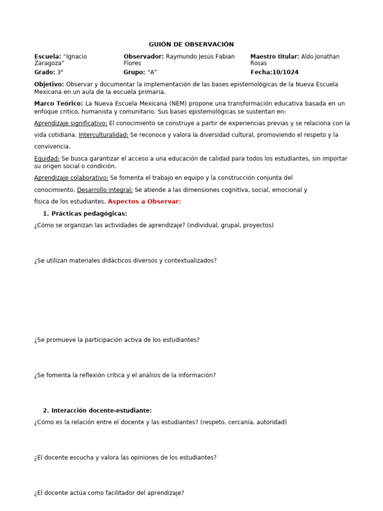 Leonel | PDF | Maestros | Aprendizaje