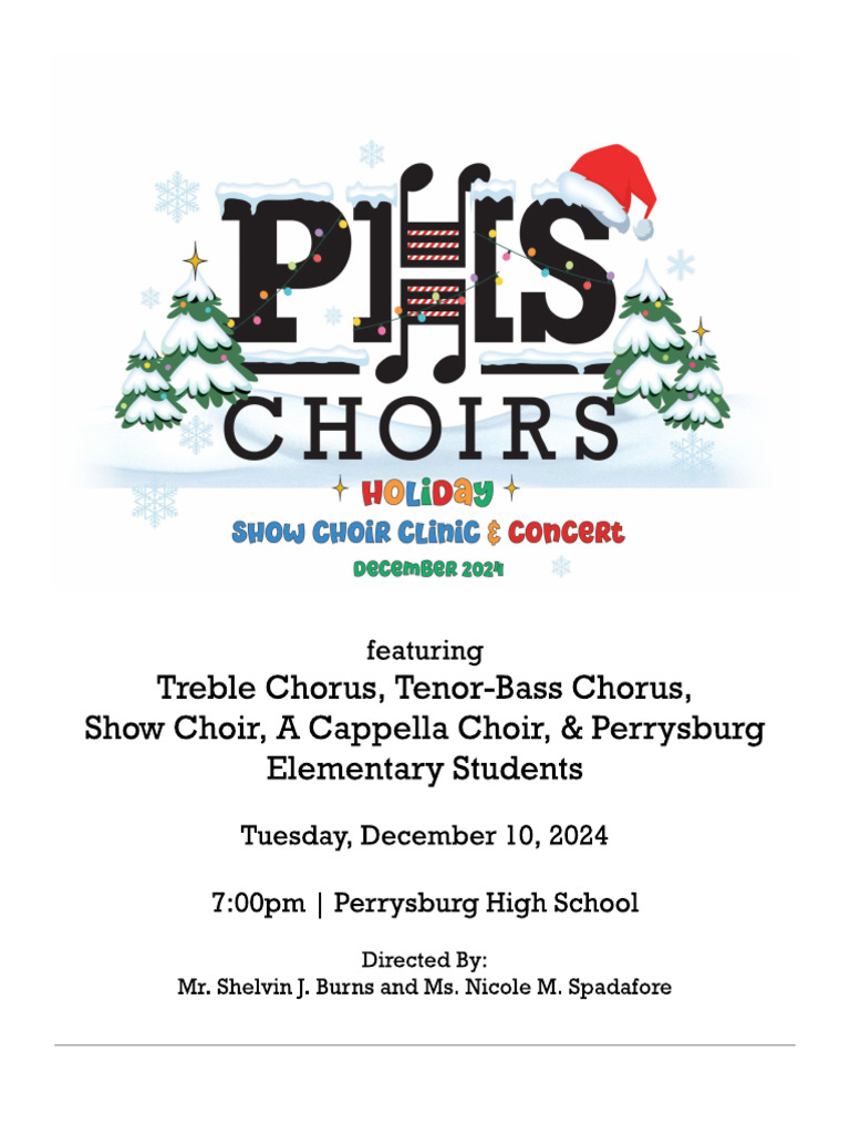 Holiday Concert Program 2024 | PDF