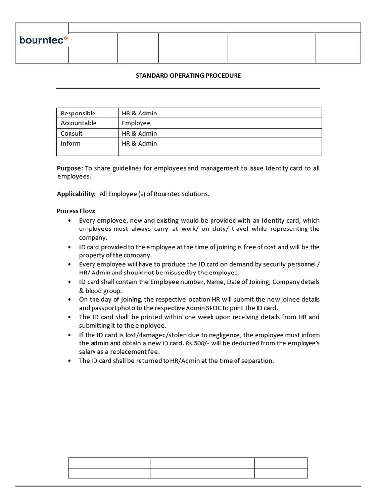 ID Card Policy | PDF