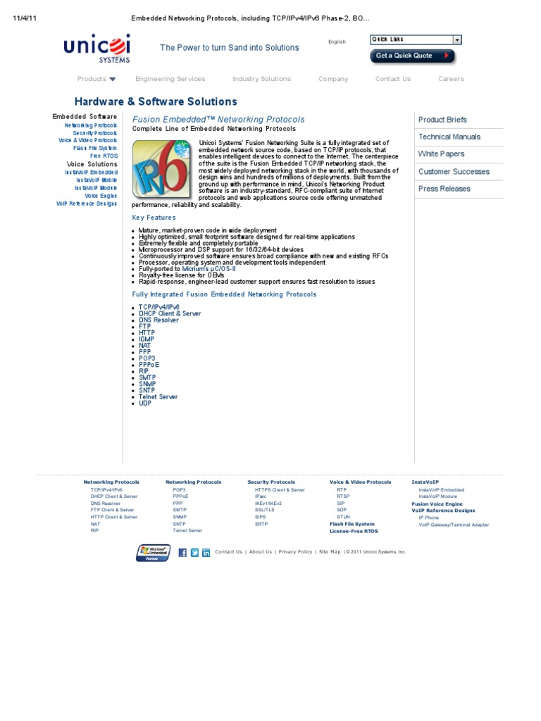 Embedded Protocols | PDF | Embedded System | Transmission Control Protocol