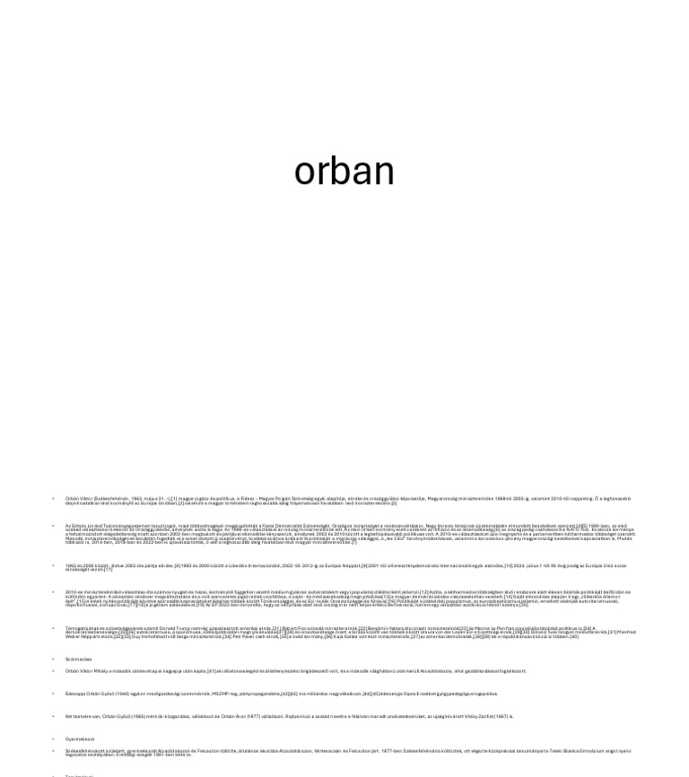 Orban | PDF