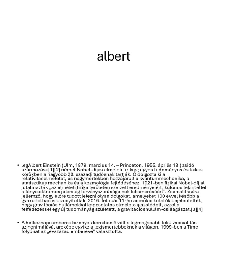 albert | PDF
