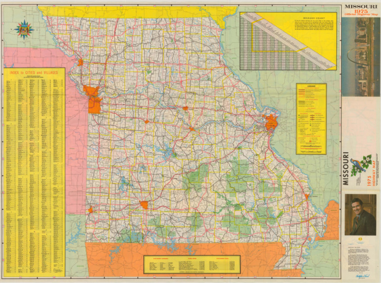 Road Scholar B Missouri Highway Map 1975 (Front) - BirdSO Invitational ...