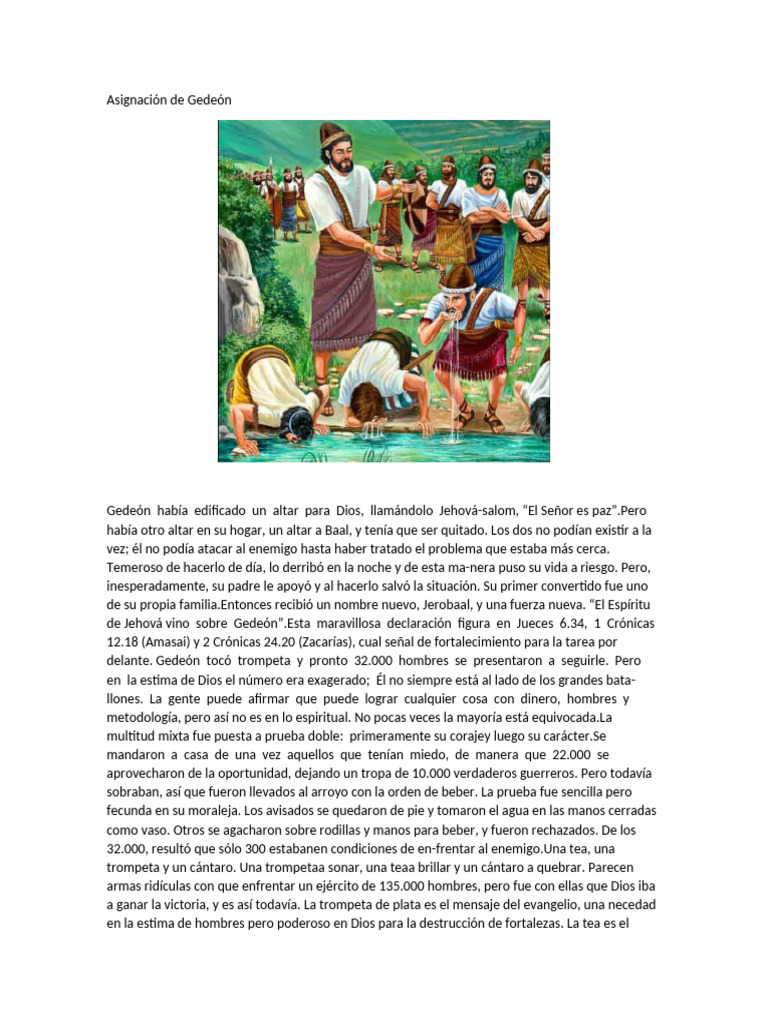 Asignación de Gedeón | PDF