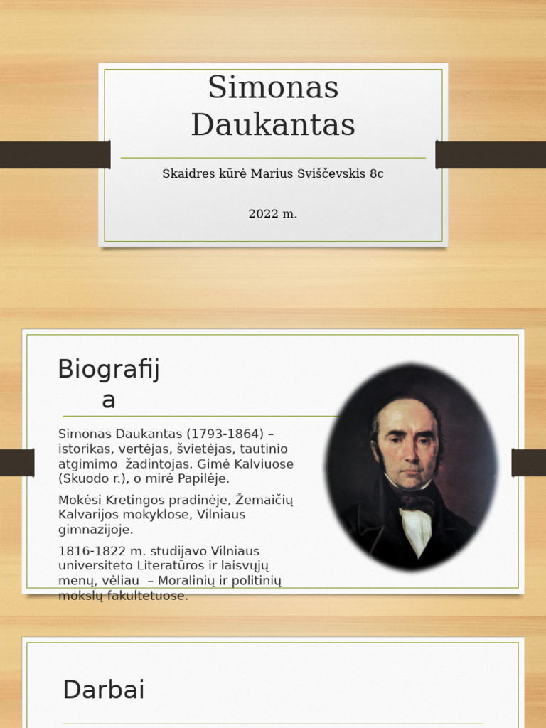 Simonas Daukantas | PDF