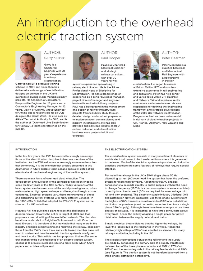 Journal 2021 04 Vol139 Pt2 - An Introduction To The Overhead Electric ...