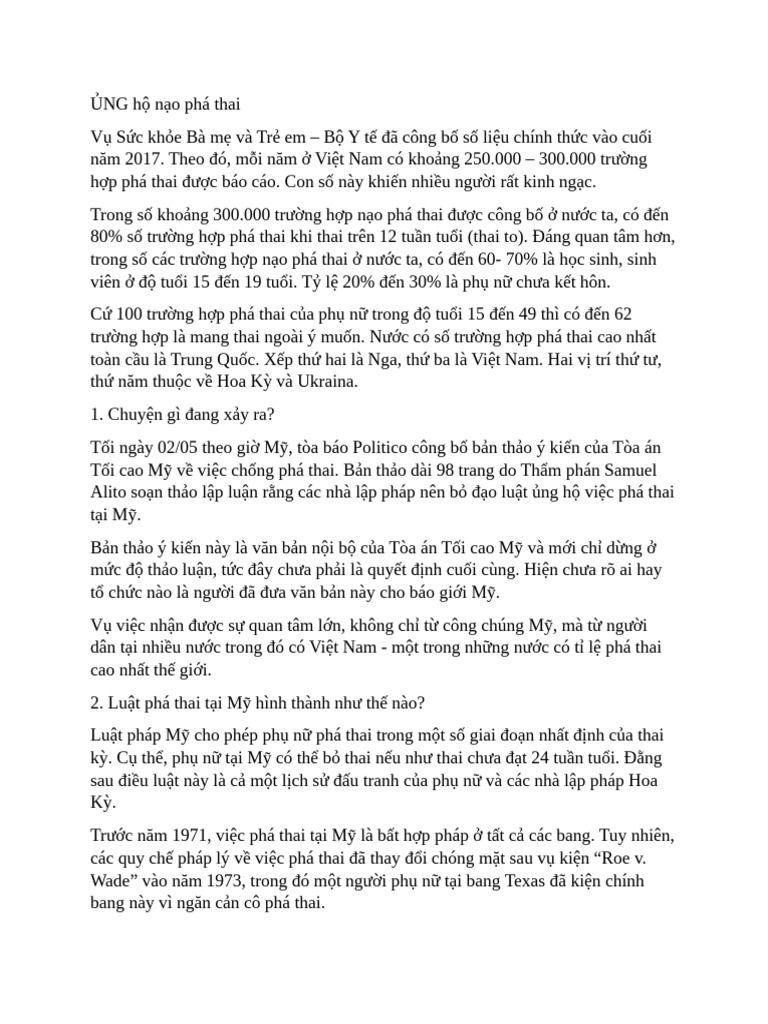 NG H N o Phá Thai | PDF