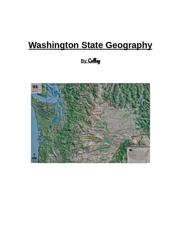 Washington State Geography - Google Docs | PDF | Mountains | Island