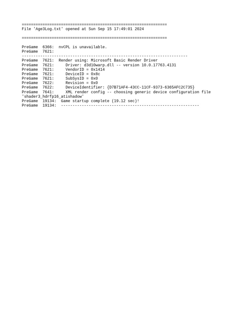 Age 3 Log | PDF