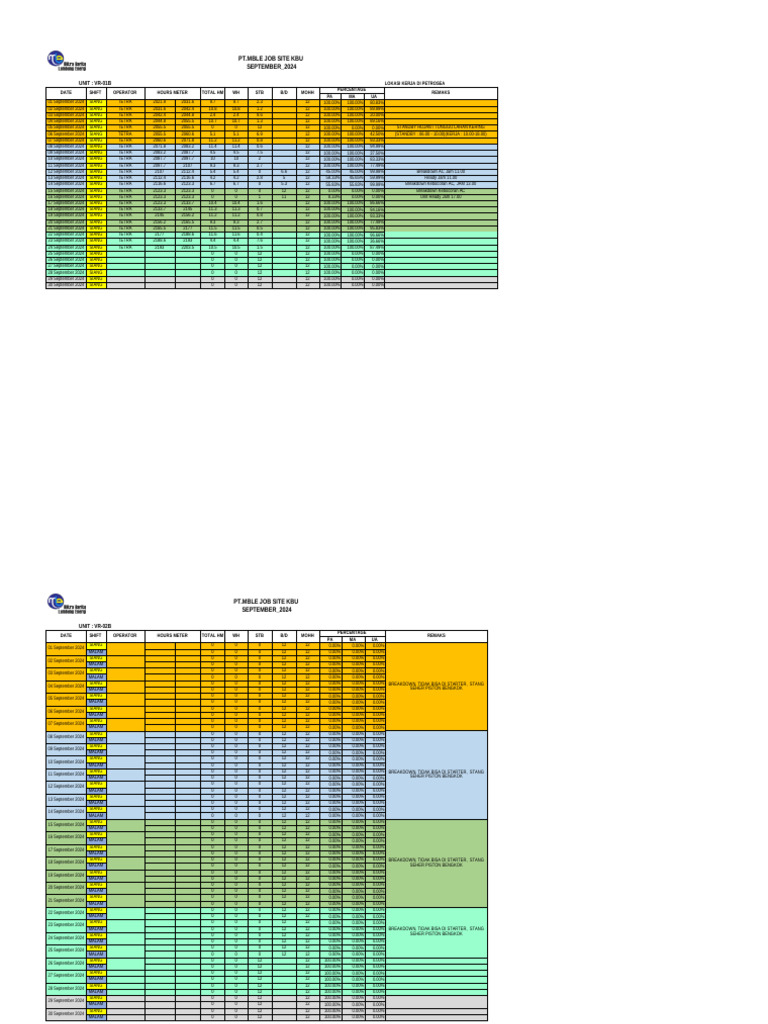 HM UNIT RM VIBRO - September 2024 | PDF