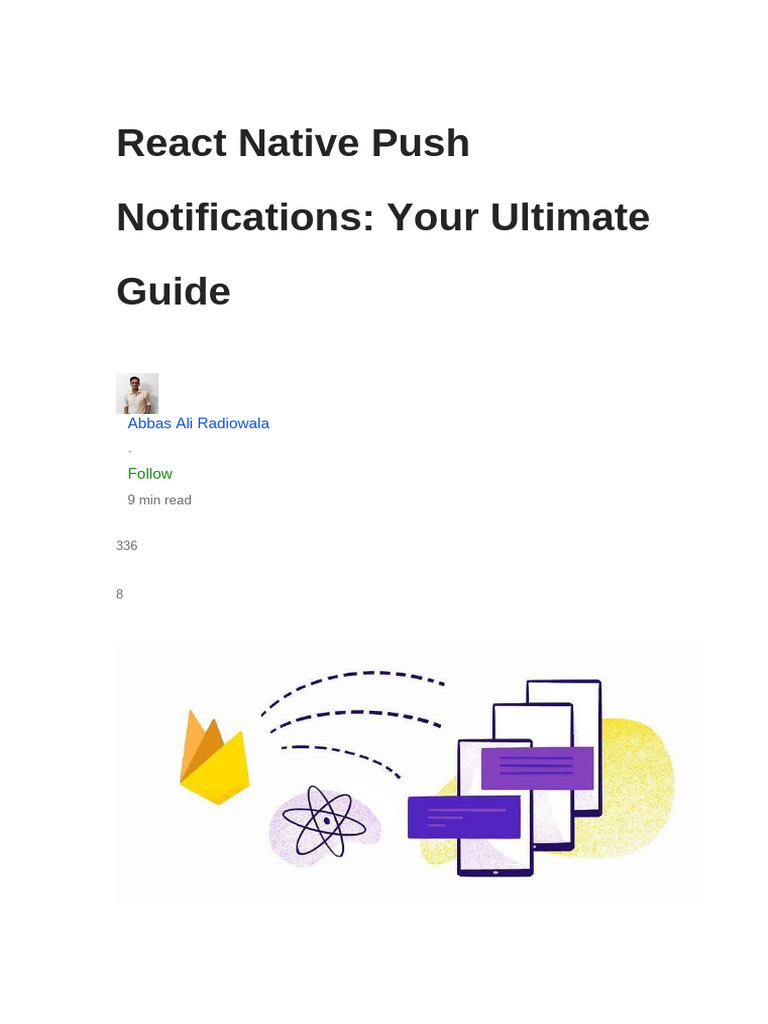 React Native Push Notifications Guide | PDF | Android (Operating System) | Mobile App