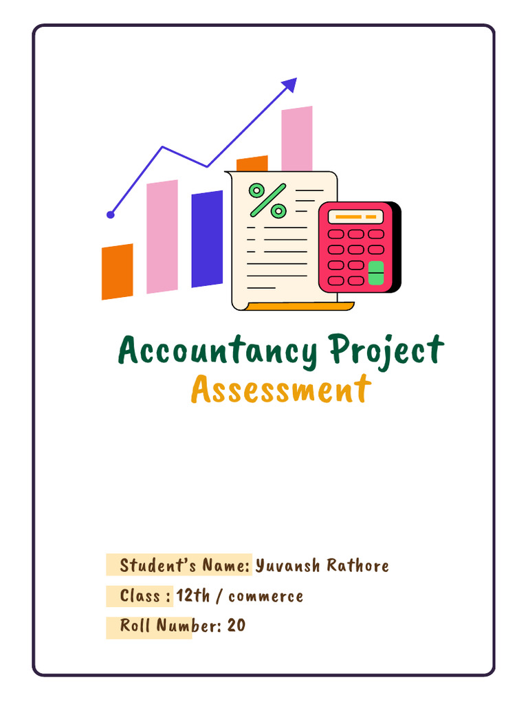 Geography Project Assessment Cover Page in Colorful Cute Fun Style | PDF