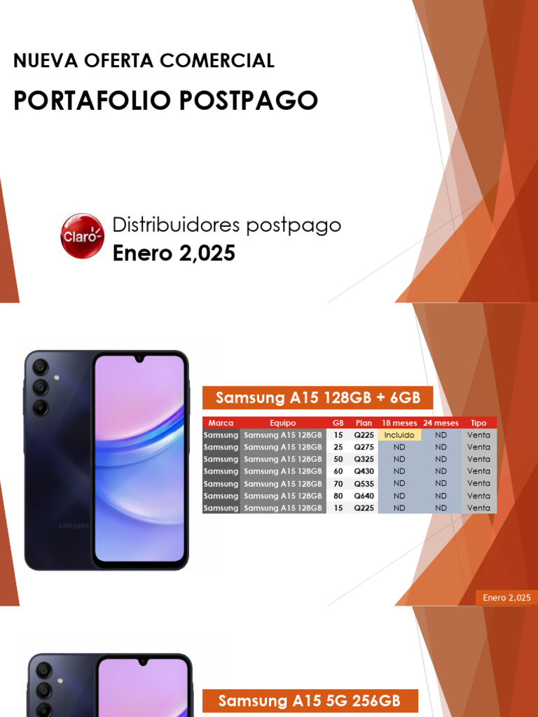 Portafolio Postpago Todo Incluido Enero 25 | PDF