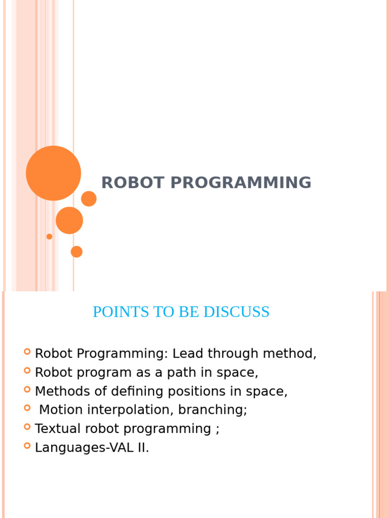 Iar Unit 6 2024 Robot Programming | PDF | Computer Programming | Robot