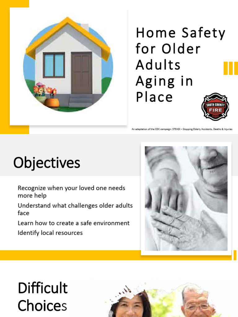 Adults Aging in Place Presentation | PDF | Ageing | Old Age