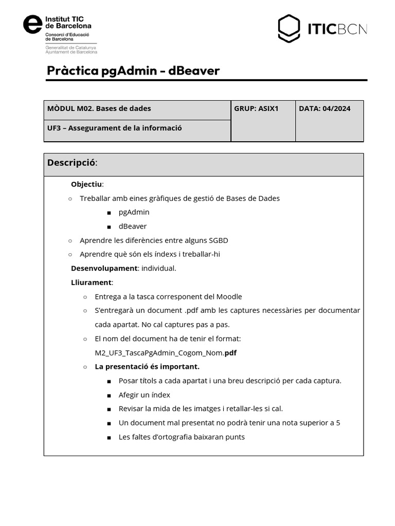 M2 UF3 TascaPgAdmin Orrego Jose | PDF