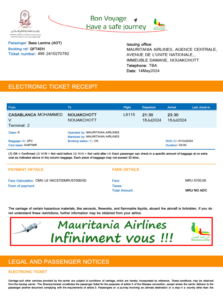 Your Electronic Ticket-EMD Receipt | PDF