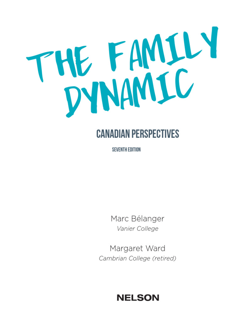 The Family Dynamic: Canadian Perspectives | PDF | Family | Violence