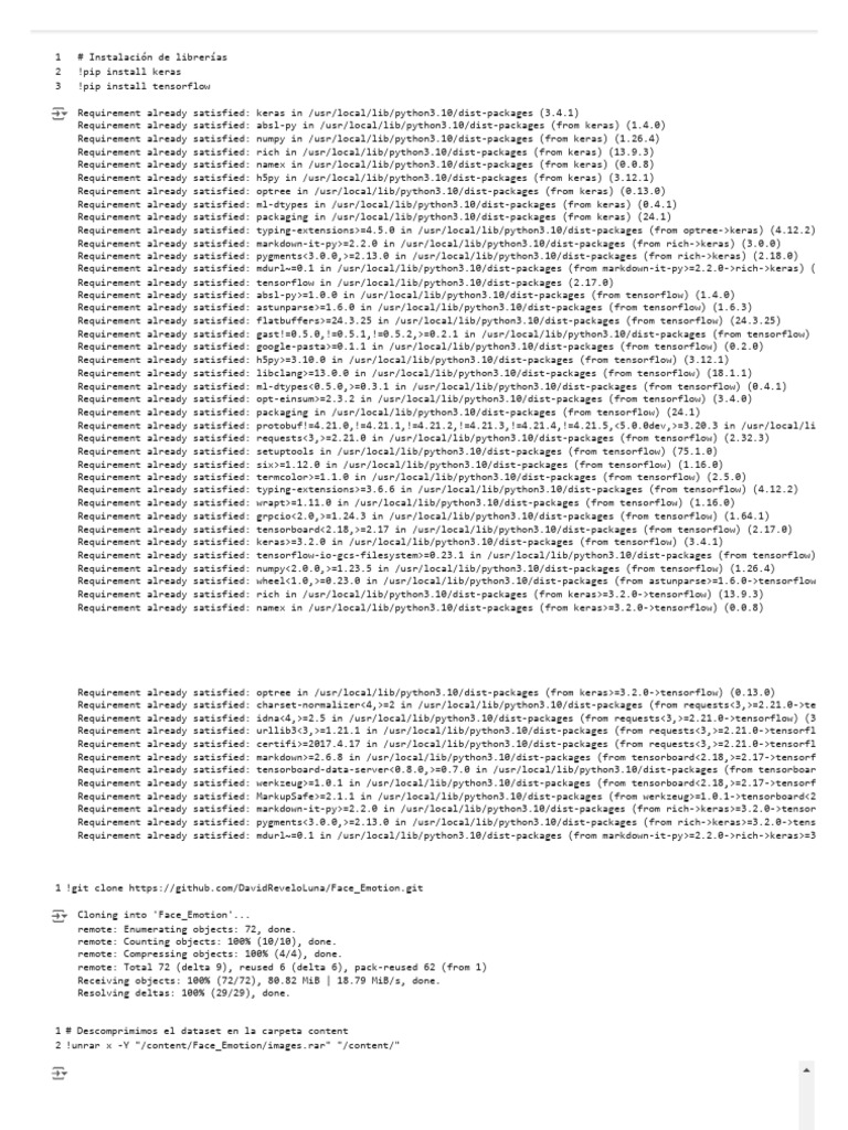 Train Emotion Colab - Ipynb - Colab | PDF | Histogram | Computing