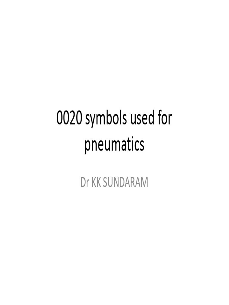10 Symbols Used For Pneumatics | PDF