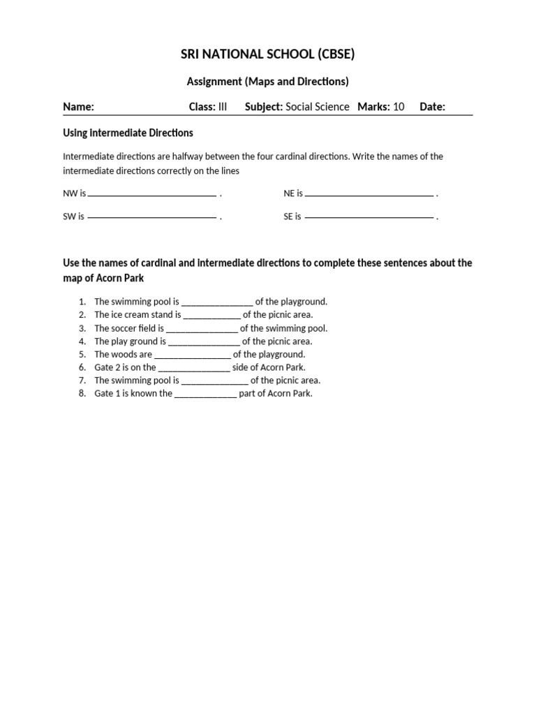Map Assignment For III | PDF