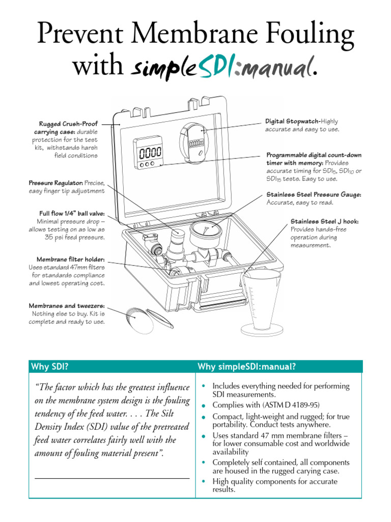 Simplesdi Manual Lit-Procams | PDF | Membrane | Pressure