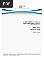 2023 Eki̇m Yds Sorulari | PDF | Technology & Engineering