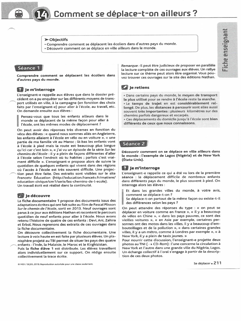 MDI Géo Cycle 3 Dossier 14 | PDF