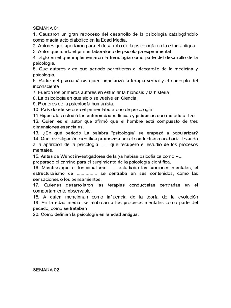 Psico Semana 1-6 | PDF | Sicología | Motivacional