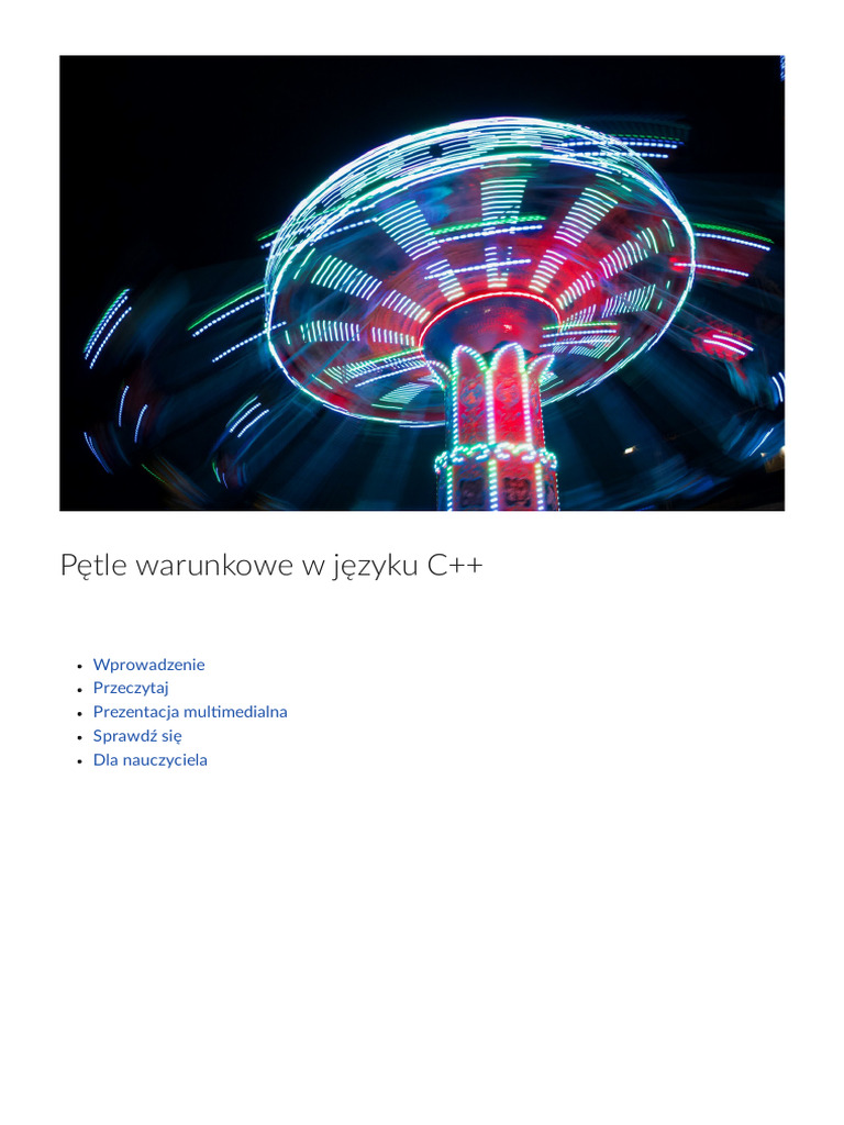 Petle Warunkowe W Jezyku C | PDF