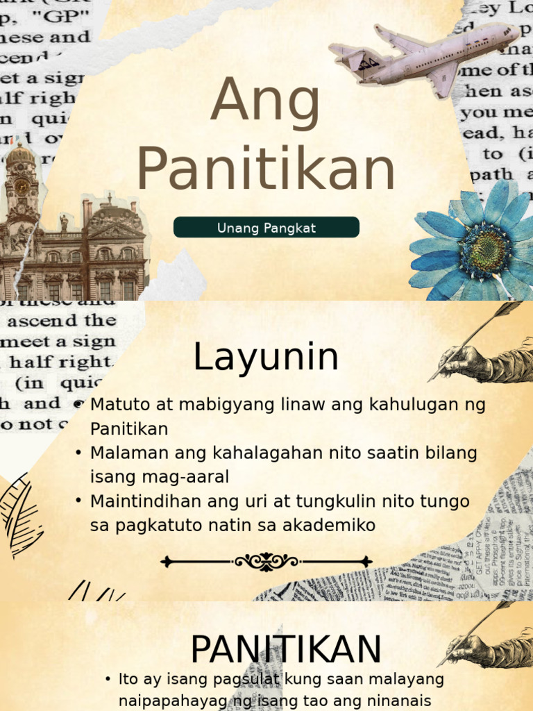 Ang Panitikan (Unang Pangkat) | PDF