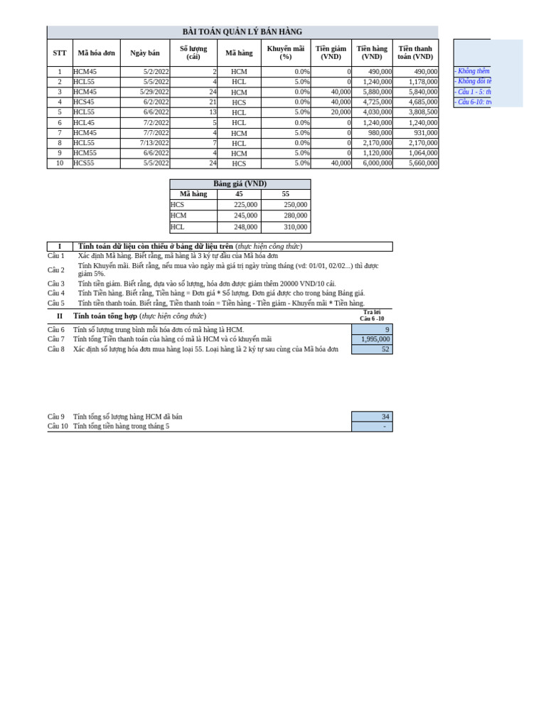 Ôn-tập-THUD-1 vie | PDF