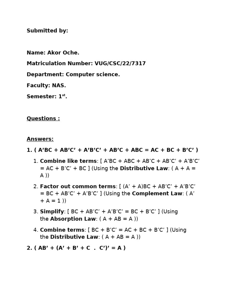 CSC 307 Homework 2 by Akor Oche | PDF
