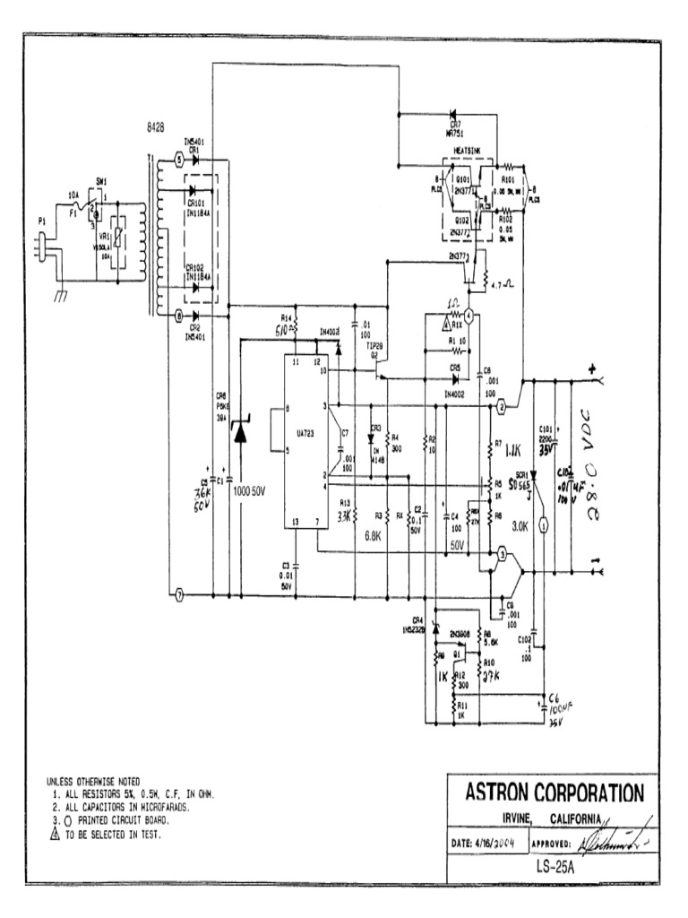 Astron LS-25A Schematic | PDF