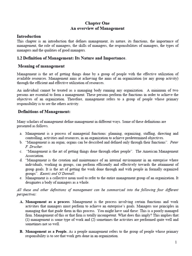 Chapter 1 Overview of MGT | PDF | Science | Theory