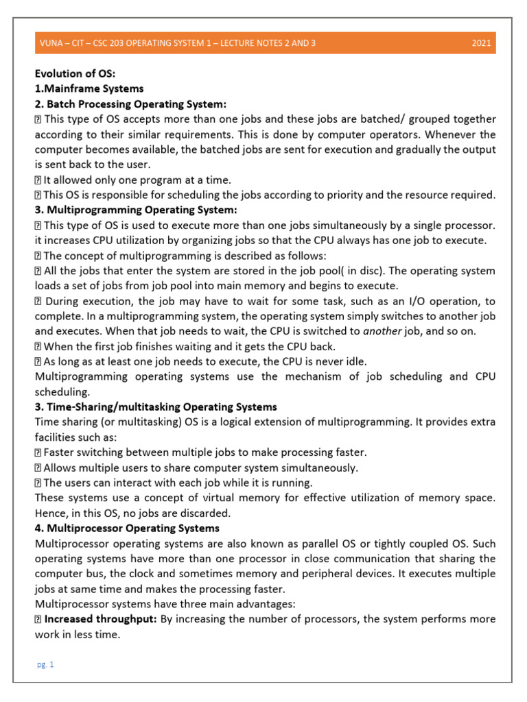 Operating System Lecture 23 Pdf Scheduling Computing Process