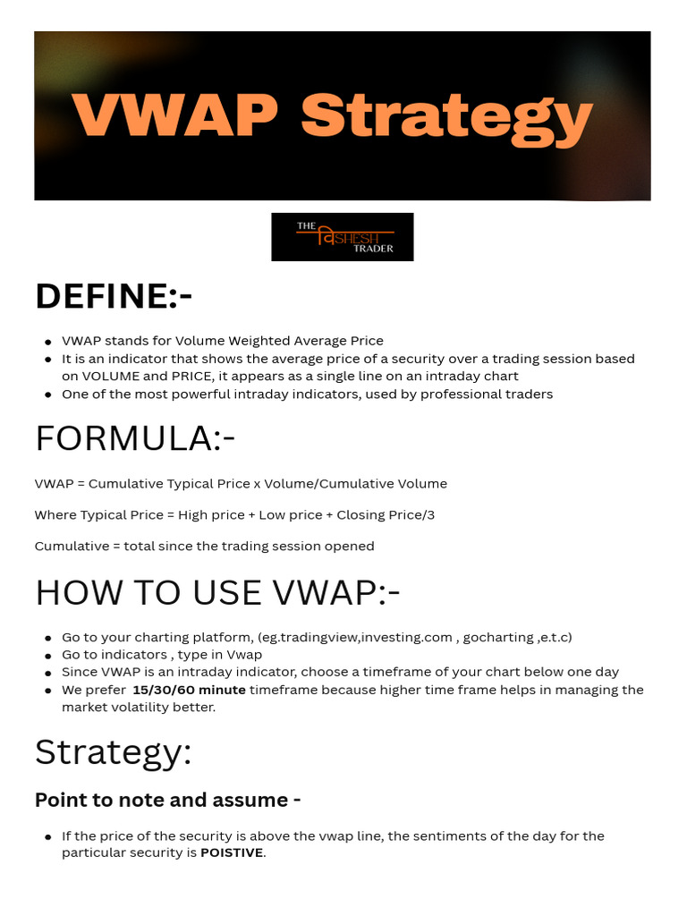 The Vwap Strategy | PDF