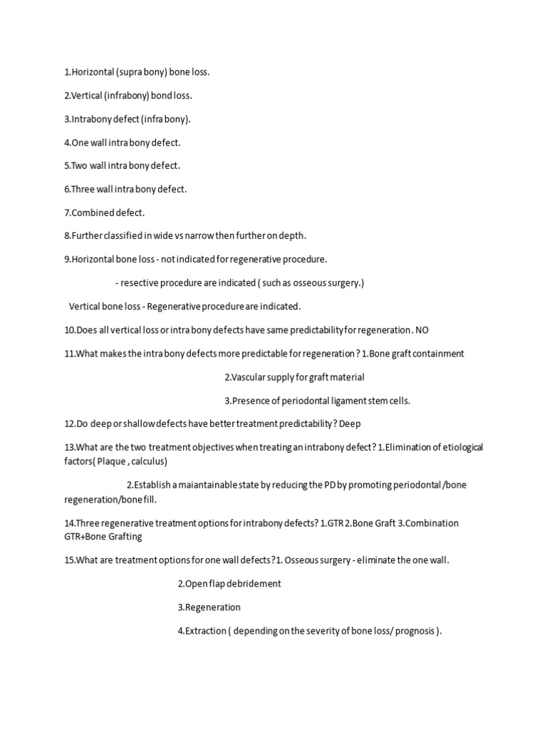 1 ST JC - Intrabony Defects | PDF