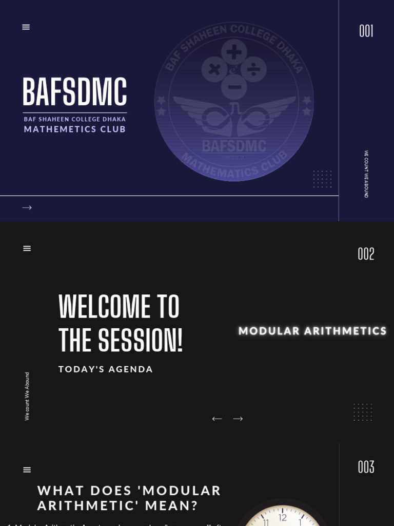 Modular Arithmetic Slide Pdf Mathematics Algebra