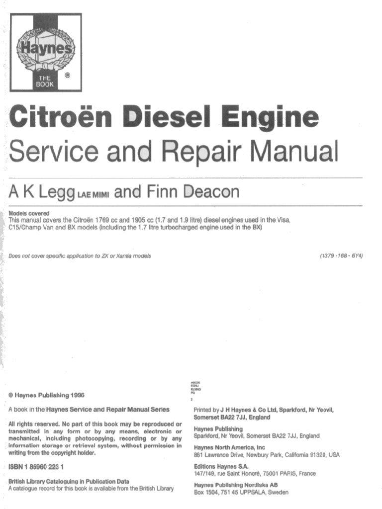 Revue Technique C15 Diesel Guide | PDF